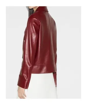 Gucci Leather Zip-up Jacket