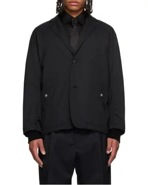 Comme Des Garçons Homme Single-breasted Striped Jacket