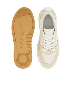 FERRAGAMO Round Toe Low Top Sneakers