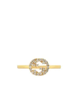 Gucci Interlocking Diamond 18k Ring - Yellow