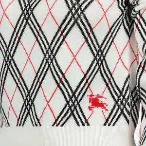 Burberry Checked Knit Jumper