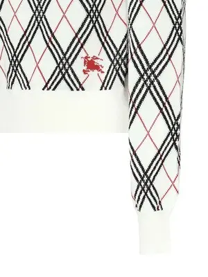 Burberry Checked Knit Jumper