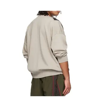 Martine Rose Striped Zip-up Cardigan - Beige/black