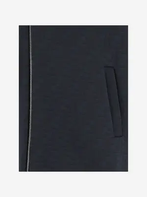 Fendi Monogram Printed Zipped Sweatshirt - Black