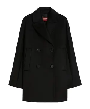 Max Mara Sheree Double-breasted Wool Blazer - Black