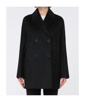 Max Mara Sheree Double-breasted Wool Blazer - Black