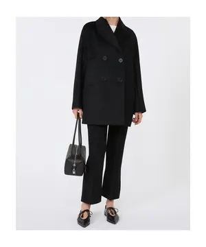 Max Mara Sheree Double-breasted Wool Blazer - Black