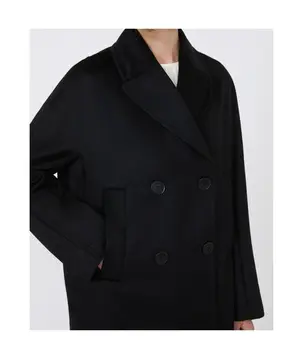 Max Mara Sheree Double-breasted Wool Blazer - Black