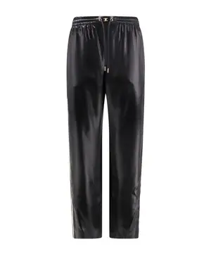Celine Triomphe Flowing Satin Jogging Pants