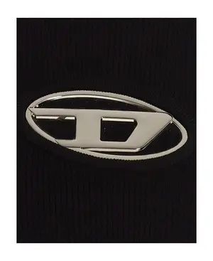 DIESEL® Logo Plaque Cut-out Knitted Top