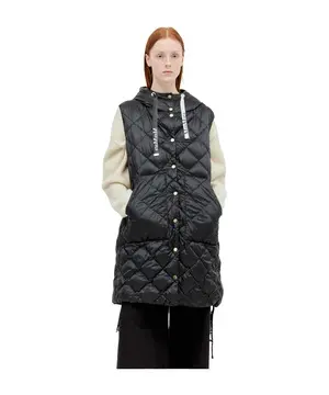 Max Mara Quilted Down Vest - Black