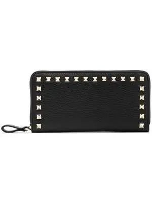 Valentino Garavani Rockstud Zip Around Wallet