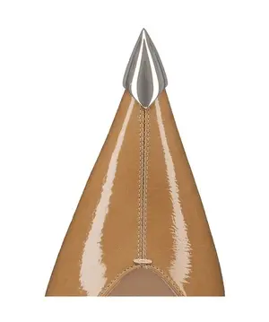 CHRISTIAN LOUBOUTIN Pointed Toe Metal Cap High Heels