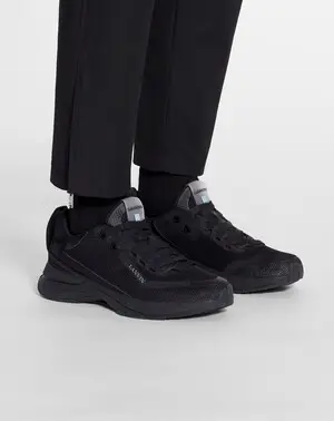 LANVIN L-i Mesh Sneakers - Black