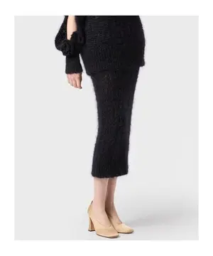 Blumarine Brushed Knitted Maxi Skirt