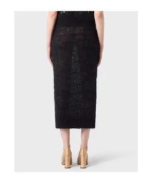 Blumarine Brushed Knitted Maxi Skirt