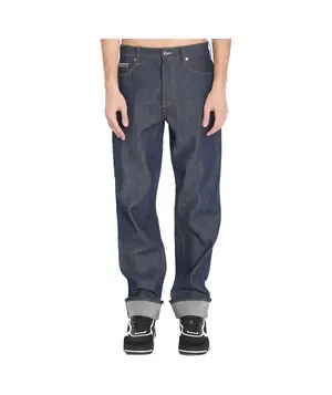 Gucci Logo Patch Denim Trousers
