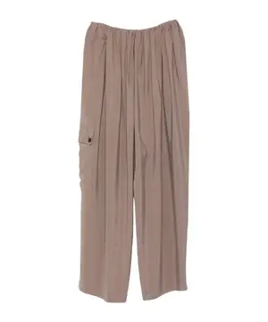 ALYSI Belted Cargo Pants With Ruffle Detailing