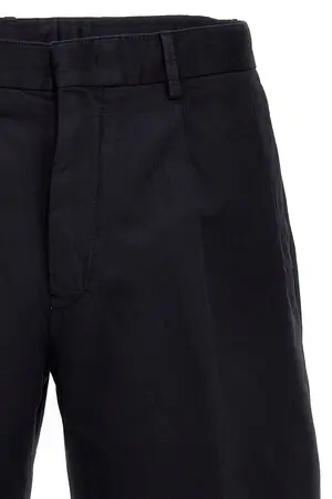 Zegna Knee-length Pleated Chino Shorts