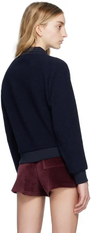 SPORTY  RICH Sporty & Rich Half-zip Fleece Sweatshirt