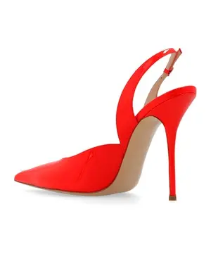 Casadei Pointed Toe Slingback Pumps - Red