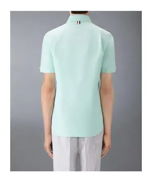 Thom Browne Patch-pocket Short-sleeve Shirt - Blue