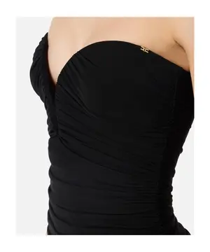 Elisabetta Franchi Strapless Sweetheart Neckline Gathered Mini Dress