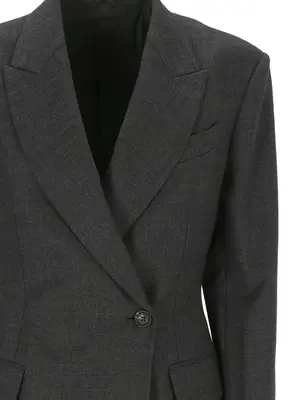 Brunello Cucinelli Button Detailed Long-sleeved Jacket