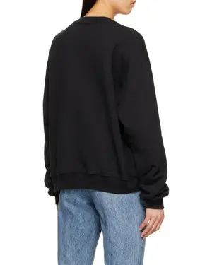Alexander Wang Terry Cloth Sweatshirt With Logo Detail