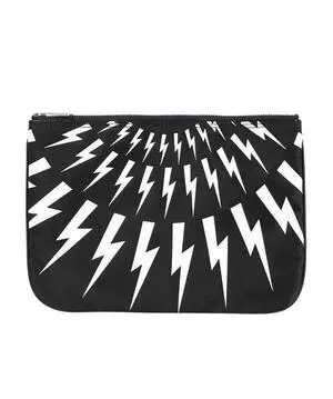 Neil Barrett Thunderbolt Shoulder Bag - Black