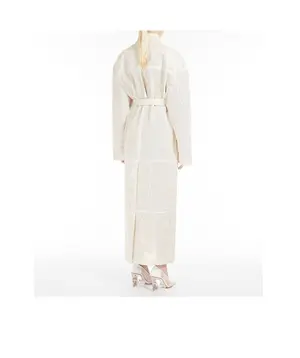 Sportmax Perforated Belted Long-sleeved Coat
