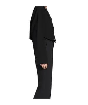 Balenciaga Cropped Single-breasted Blazer With Cut-out Detail