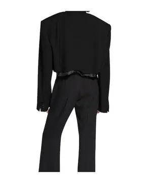 Balenciaga Cropped Single-breasted Blazer With Cut-out Detail
