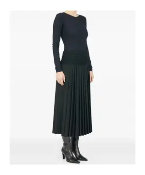 MAISON MARGIELA Mid-rise Pleated Midi Skirt