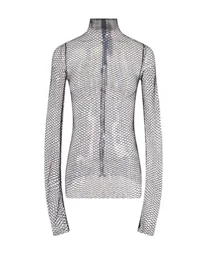 Red Valentino Mock Neck Mesh Top
