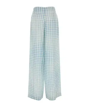Ermanno Scervino Printed Palazzo Pants - Blue
