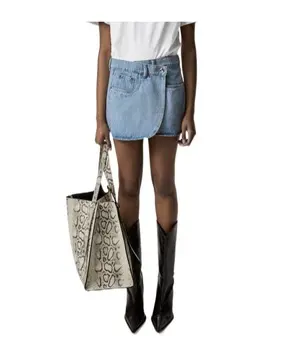 Coperni Wrap Around Denim Skirt