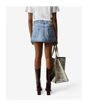 Coperni Wrap Around Denim Skirt