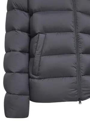 Herno Hooded Quilted Bomber Jacket With Drawstring Hem