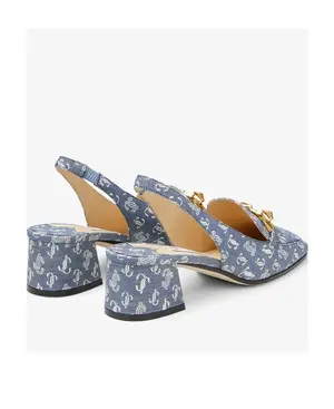 JIMMY CHOO Diamond Tilda Slingback 45 Block Heel Shoes