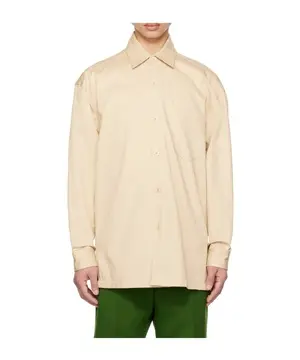 AMI Paris Logo-printed Long-sleeved Buttoned Shirt