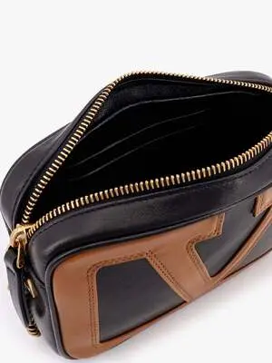 Valentino Garavani Vlogo Patch Zip-up Crossbody Bag - Black