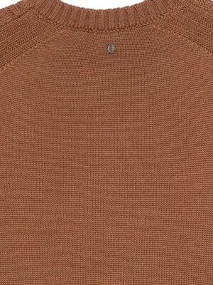 DONDUP Crew Neck Long Sleeve Sweater - Brown