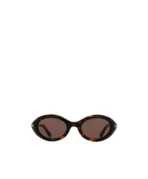 TOM FORD Carmen Oval-frame Sunglasses - Brown