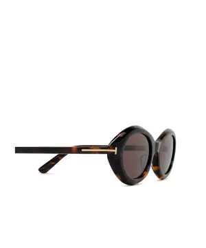 TOM FORD Carmen Oval-frame Sunglasses - Brown