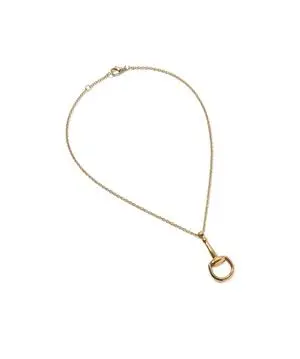 Gucci Horsebit 18k Chain Necklace - Yellow