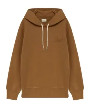 AUTRY Logo Embroidered Hoodie - Brown