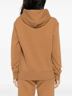 AUTRY Logo Embroidered Hoodie - Brown