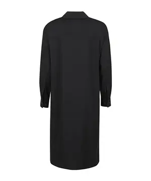 LEMAIRE Pleated Shirt Dress In Light Wool Gabardine