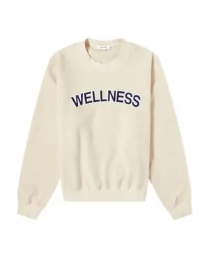 SPORTY  RICH Sporty & Rich Sherpa Wellness Crewneck Sweatshirt